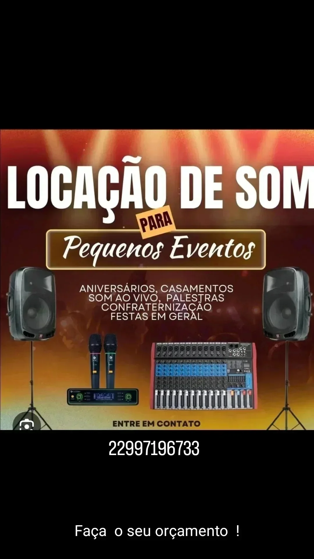 Sistema de som para eventos - Regallo Eventos